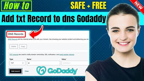 How To Add Txt Record To Dns Godaddy Updated Youtube
