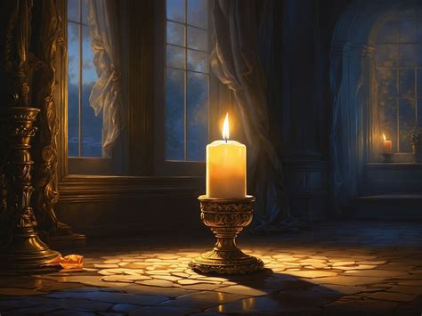 Download Ai Generated Candle Light Royalty Free Stock Illustration