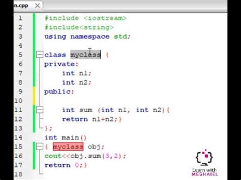 Constructors In C Class Part YouTube