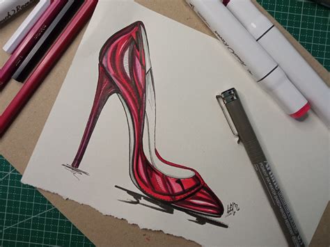 Red Sketch Behance