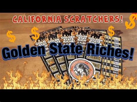 100 In Golden State Riches Tickets 🤩🤞🍀🍀🍀 California Scratchers‼️ Youtube
