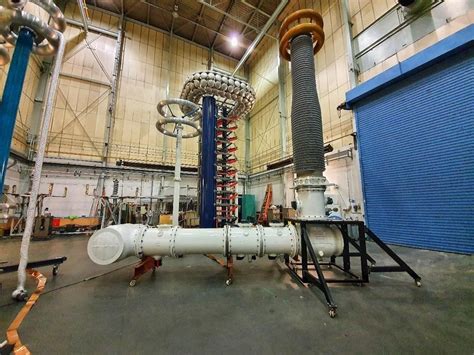 2 mv impulse generator test setup connected to the 420 550 kv gib