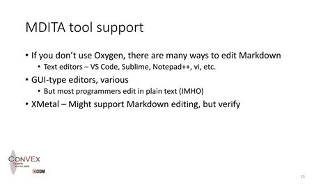 Integrating Markdown Into A Dita Workflow Pptx