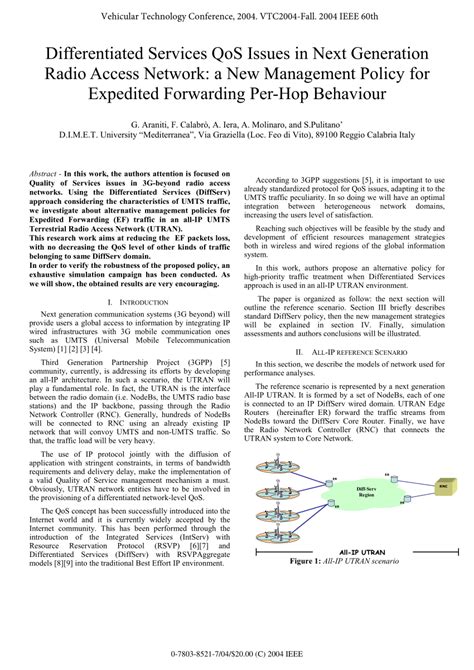 pdf differentiated services qos issues in next generation radio