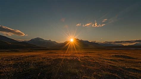 A Mesmerizing Display Of The Midnight Sun During The Summer Solstice In