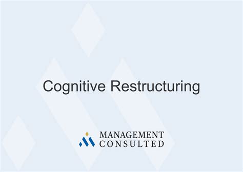 What Is Cognitive Restructuring Corporate Training And Consulting Prep