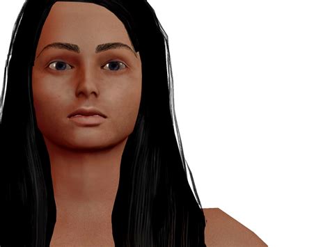 Female 3d Model Rigged