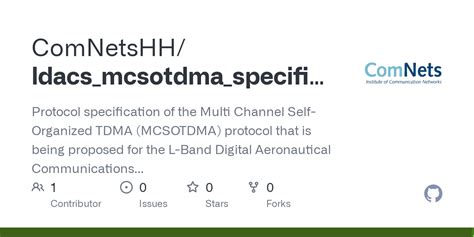 GitHub ComNetsHH Ldacs Mcsotdma Specification Protocol Specification