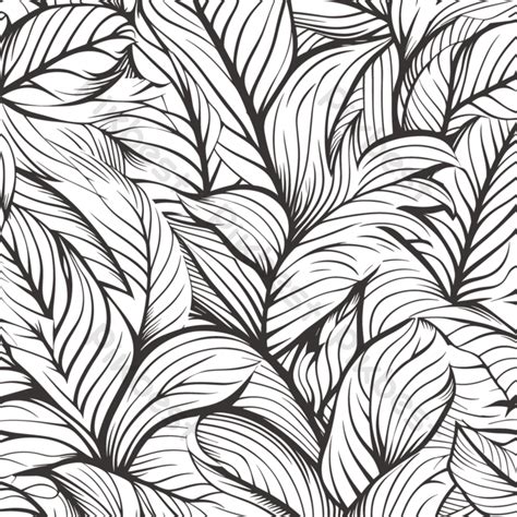 Vector Illustration Leaf Pattern Background Png Images Eps Free