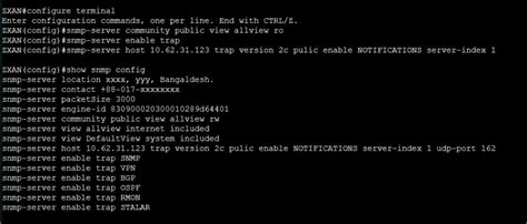 ZTE GPON OLT SNMP Server Configure Example