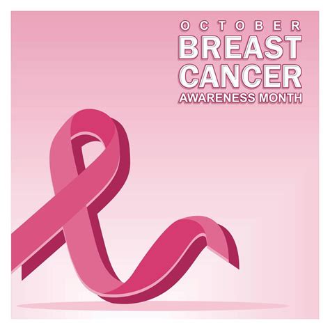 Breast Cancer Pink October Ribbon Awareness 58569142 Vector Art At