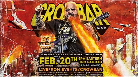 Crowbar Exclusive Livestream This Saturday Feb 20th Metal Nation