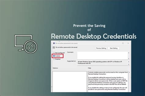 Prevent Users From Saving Rdp Credentials On Windows 11 Techdirectarchive