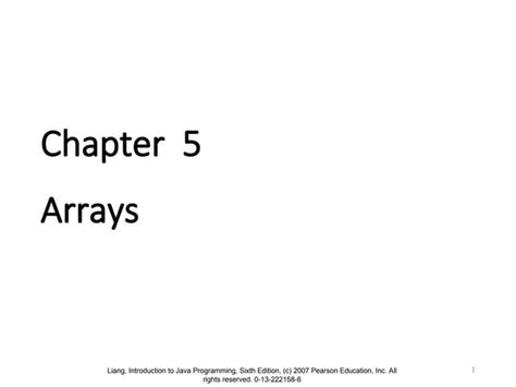 Capitulo 1 De Java Array Unidimensionales Ppt