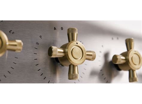 Aga Elise Induction Range 48 Inch Antique Brass Handle In Stainless Ael481inabss