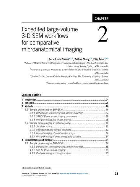 Chapter 2 Expedited Large Volume 3 D Sem Workflows For 2019