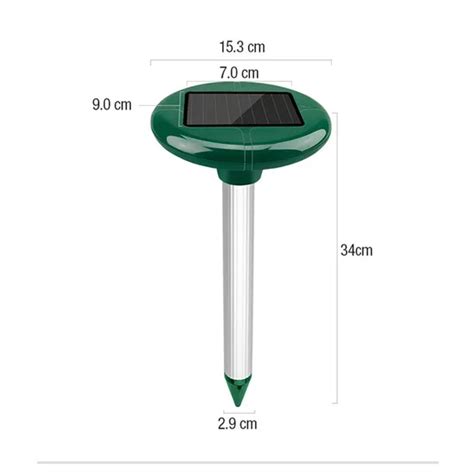 Waterproof Solar Powered Snake Repellent Device For Outdoor Safety