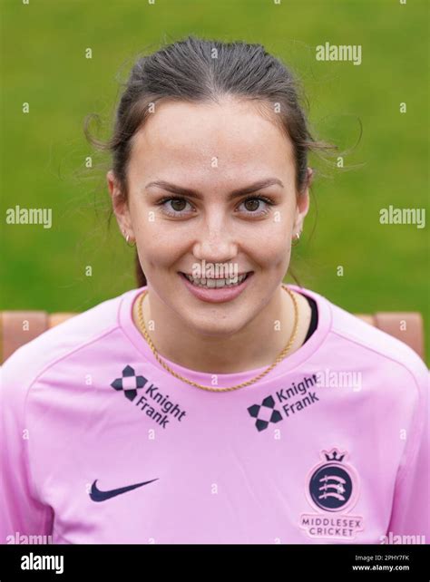 Layla Judge Von Middlesex Während Des Medientags Am Lords Cricket