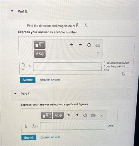 Solved Vector A Points In The Negative Y Direction And Has A Chegg