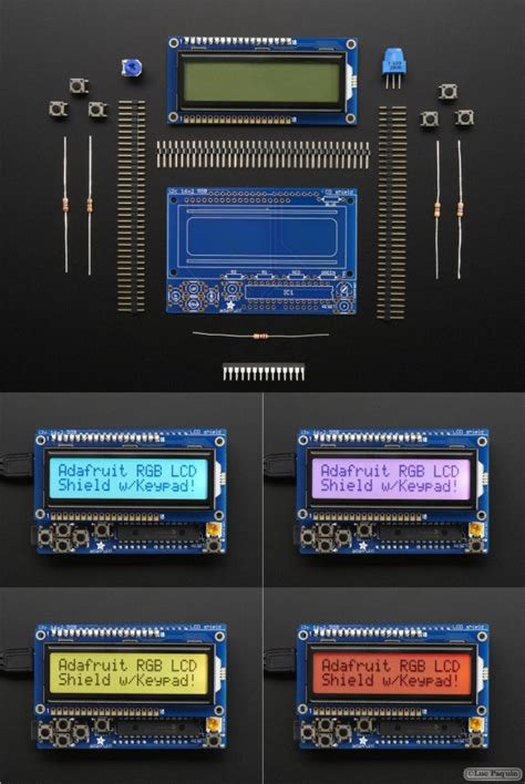 Adafruit Rgb Lcd Shield Kit W 16×2 Character Display Only 2 Pins