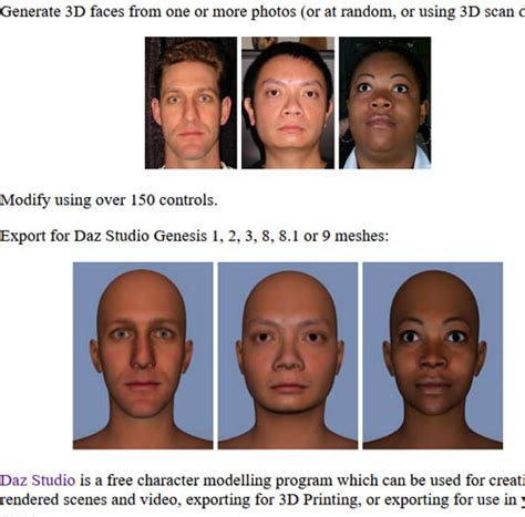 Facegen Artist V312 Daz3d And Poses Stuffs Download Free Discussion About 3d Design