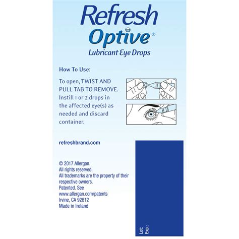 Refresh Optive® Pf Lubricant Eye Drops