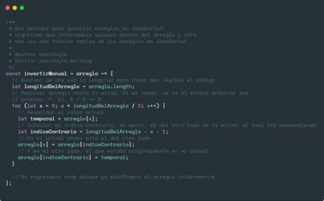 Maneras De Invertir Arreglos En Javascript Parzibyte S Blog