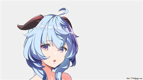 Beautiful Ganyu S Hot Night Dress Genshin Impact K Wallpaper Download