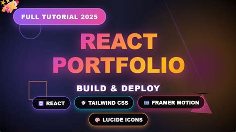 🎬 Build A Modern Portfolio Website In React Framer Motion Tailwind Css Lightdark Mode