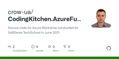 GitHub Crow Ua CodingKitchen AzureFunctions Source Code For Azure Workshop Conducted For