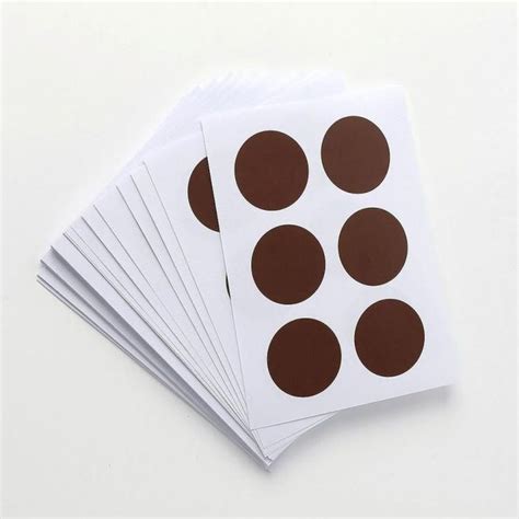 30mm 컬러 마킹 원형 스티커 60매세트 브라운 컬러스티커 홈플러스 택배배송