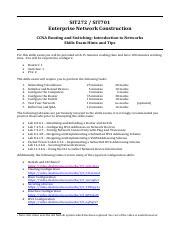 CCNA Skills Tips Pdf SIT SIT Enterprise Network Construction CCNA Routing And