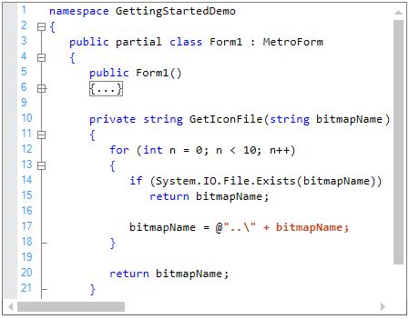 WinForms Syntax Editor Code Editor Control Syncfusion