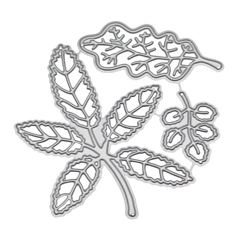 Adeeing Leaf Cutting Dies Crafts Embossing Templat Vicedeal