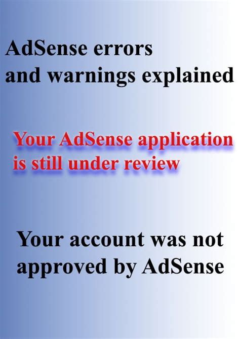 adsense errors and warnings explained dragzon classified ads web site