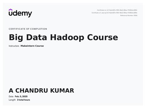 bigdata hadoop udemy datascience learningjourney careergrowth