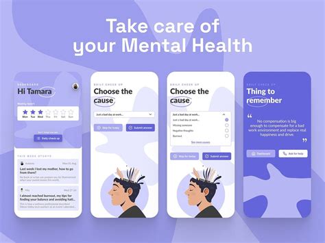 Mental Health App Health App Design Health App Health Application