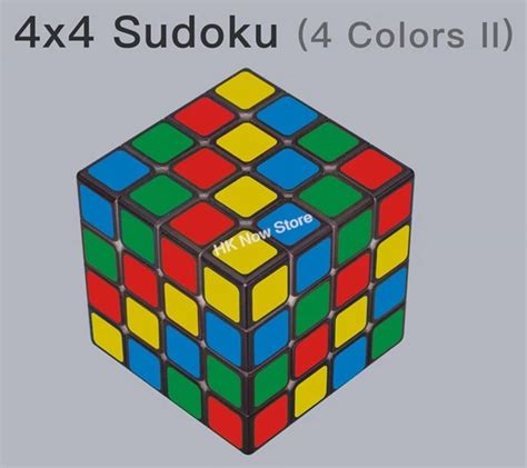 4x4x4 Sudoku Cube 4 Colors Ii Uv Print Black Body Calvin S Puzzle