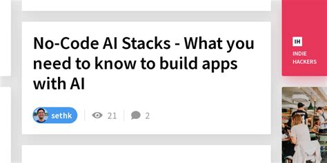 No Code Ai Stacks What You Need To Know To Build Apps With Ai