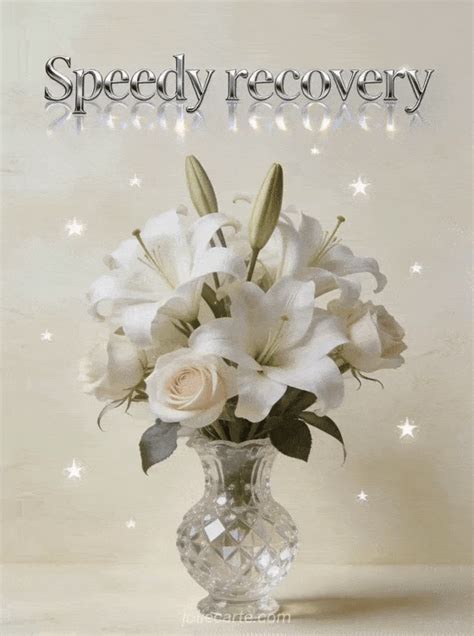 Speedy Recovery Flowers Free Greeting Card 💐 Joliecarte