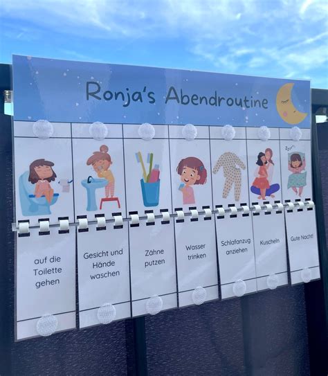 Kinder Abendroutine Personalisiert Etsy De