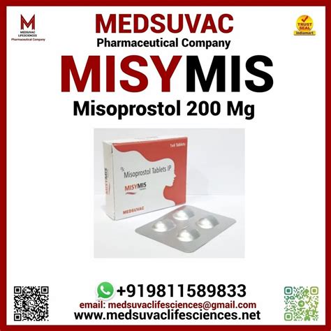 Misoprostol 200 Mg Tablet Packaging Size 10 1 Kit At ₹ 75strip In