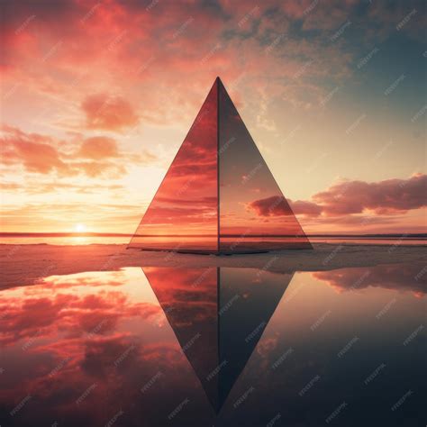 premium ai image ethereal beauty captivating pyramidal form in