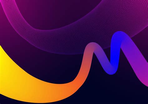 Digital Technology Wave Background Wavy Curve Shape Concept Design For Abstract Futuristic