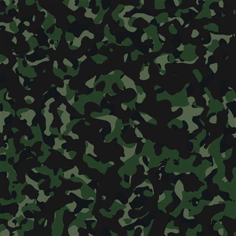 Army Camouflage Vector Seamless Pattern Texture Military Camouflage