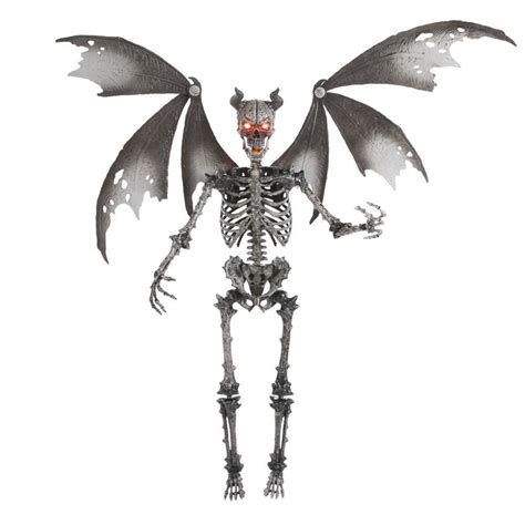 Home Accents Holiday 5 Ft Led Ultra Pose N Stay Skeleton Demon The