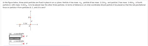 solved in the figure below three point particles are fixed