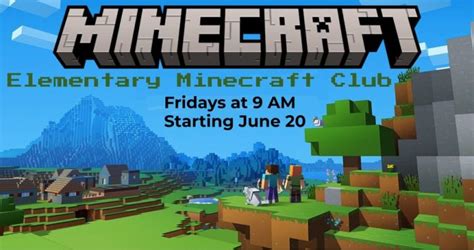 Elementary Minecraft Club Aitkin Memorial District Library