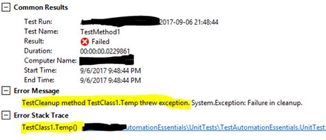 Regression From V1 When An Exception Occurs Both In A Test Method And In Testcleanup Only