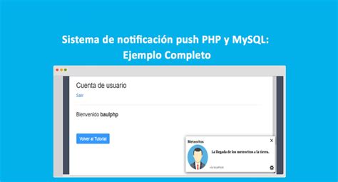 Sistema De Notificación Push Php Y Mysql Ejemplo Completo Baulphp